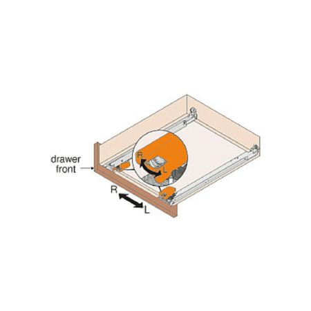 Blum T51.1901.PS R Depth Adjust Right Hand Locking Device | Siggia Hardware