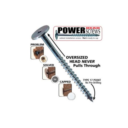 FastCap Powerhead 1-1/8" Wood Screws - 200 Pack | Siggia Hardware